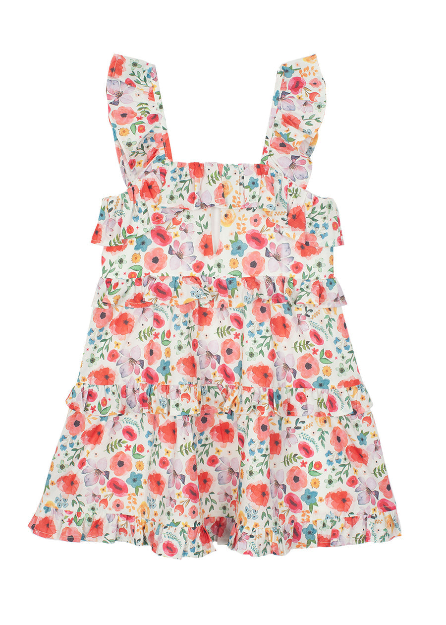 MABEL & HONEY NIÑA VESTIDO DANCING PETALS MULTI – Poppy's