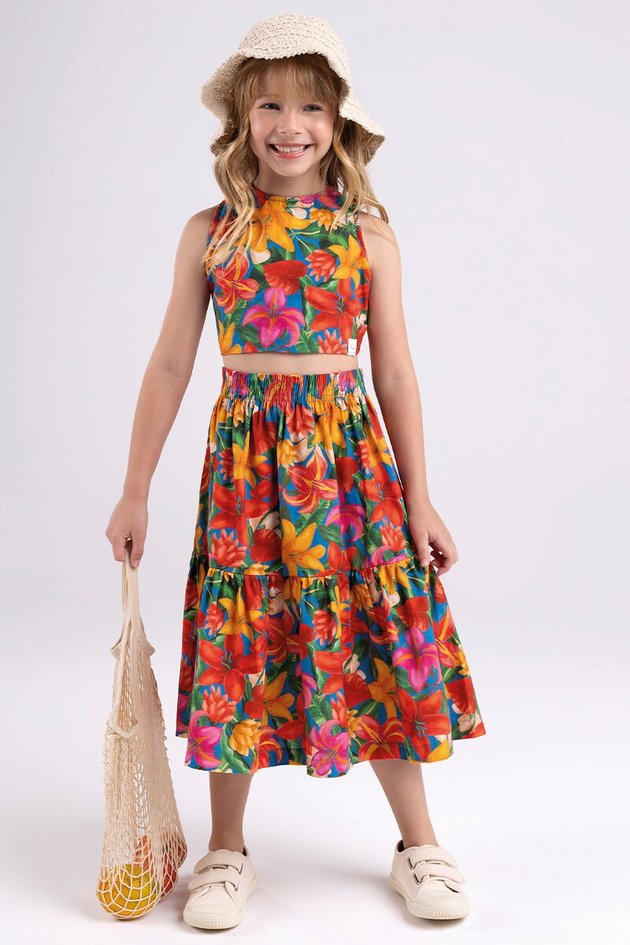 BUGBEE NIÑA CONJ. DE FALDA FLORAL – Poppy's