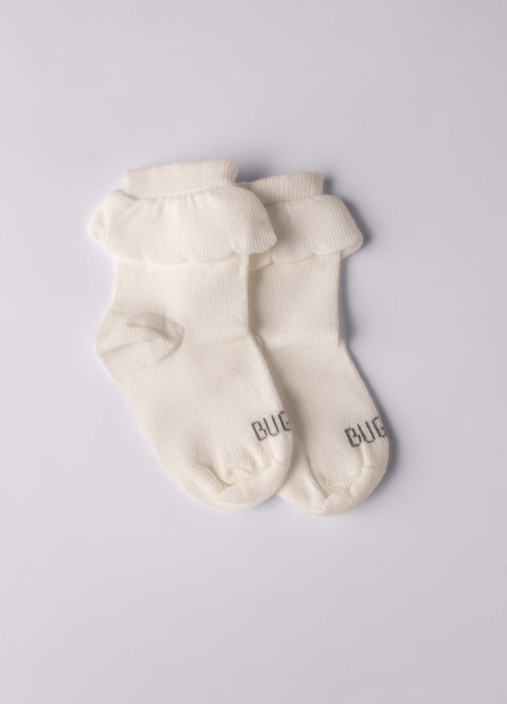 BUGBEE BEBE NIÑA MEDIA CREMA – Poppy's
